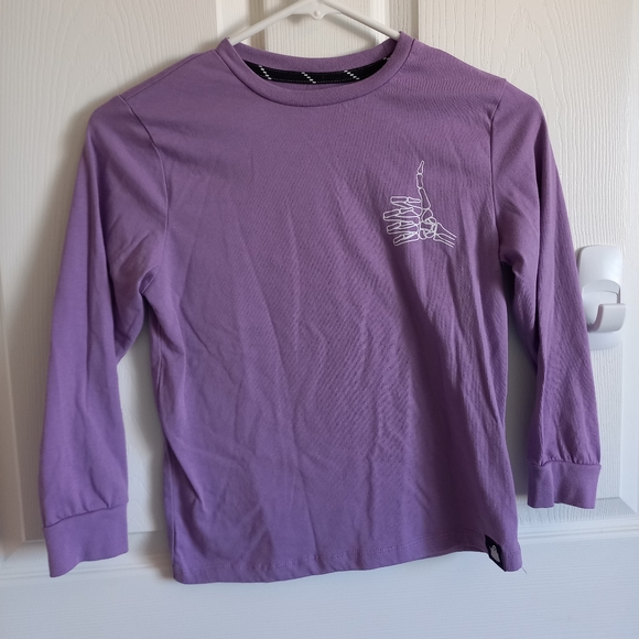 art class | Shirts & Tops | Girls Purple Long Sleeve Tee Skeleton ...